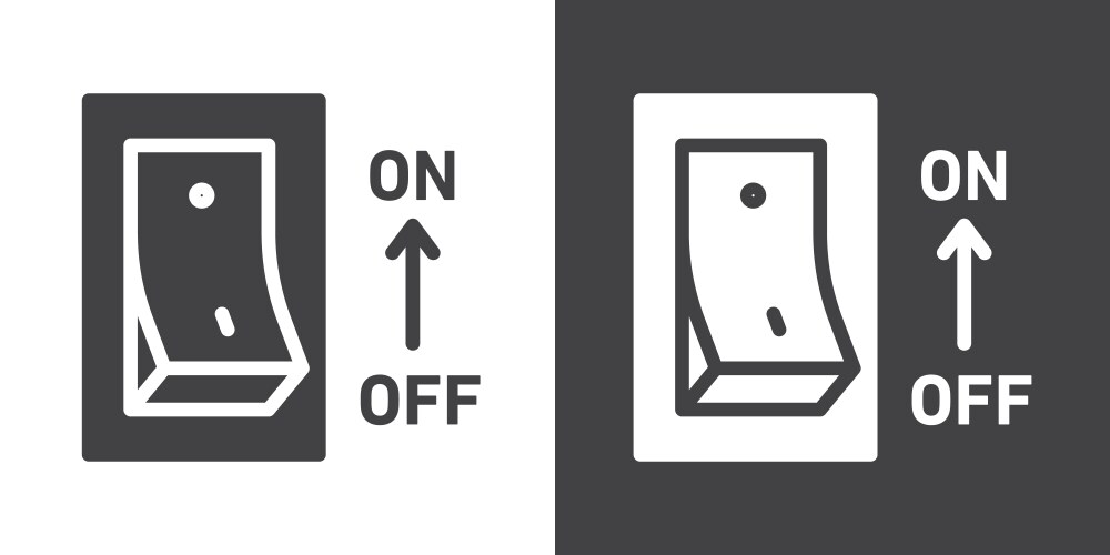 Electric switch icon Royalty Free Vector Image
