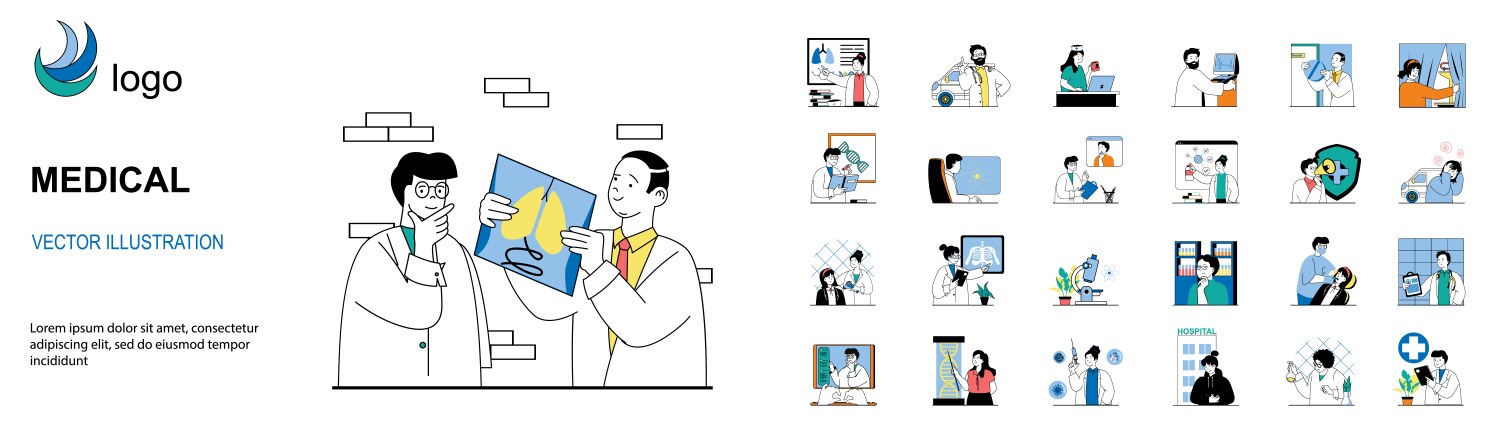 Medical service utilization concept icon Vector Image