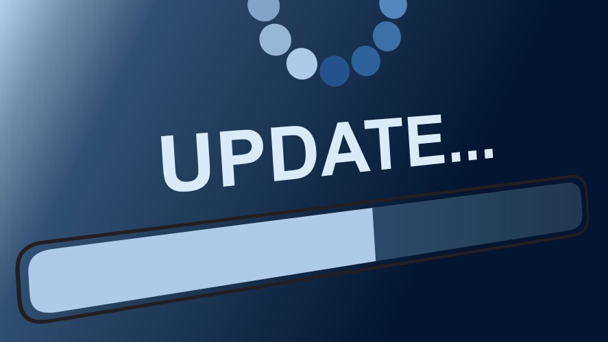 System software update and upgrade concept Vector Image