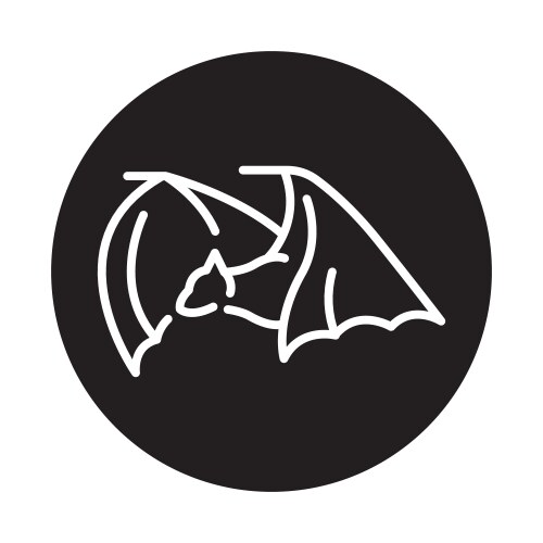 Australian kuzu black line animals Royalty Free Vector Image