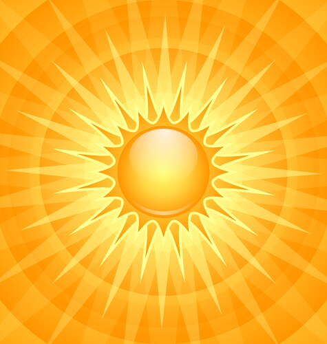Shining sun Royalty Free Vector Image - VectorStock