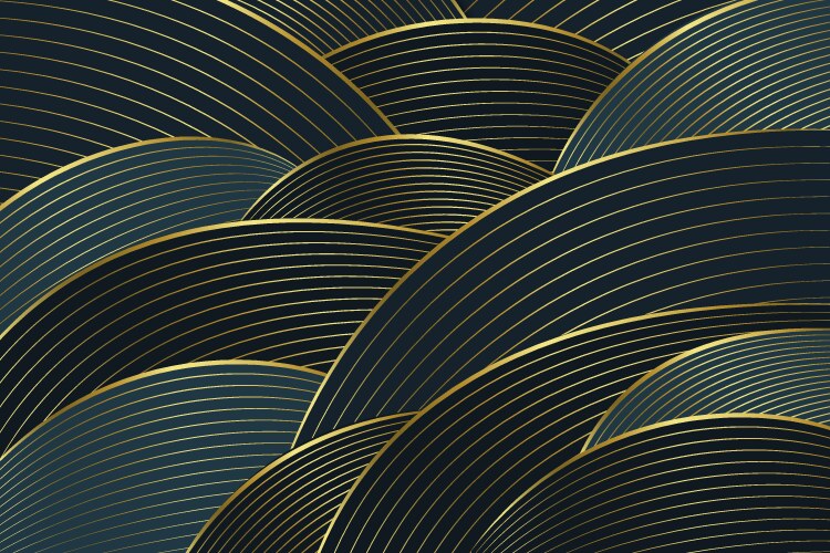 Gradient golden linear background Royalty Free Vector Image