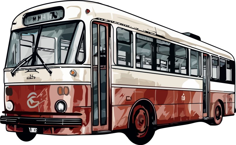 Red double deck bus Royalty Free Vector Image - VectorStock