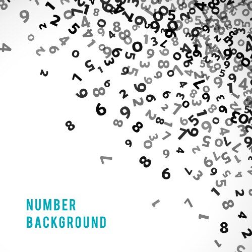Abstract math number background Royalty Free Vector Image