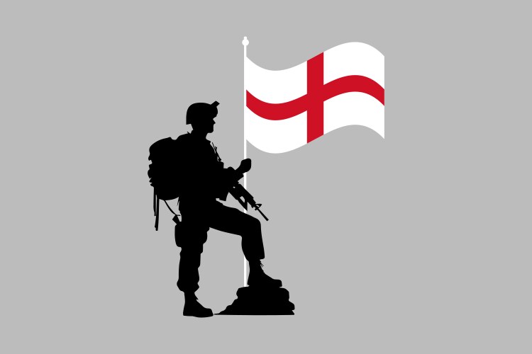 England flag with firework shape Royalty Free Vector Image