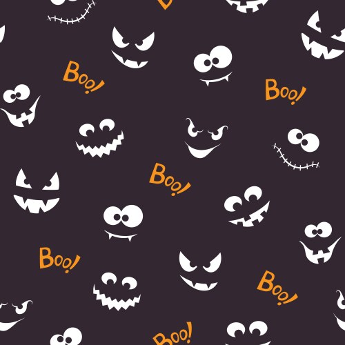 Monsters halloween pattern 2 Royalty Free Vector Image