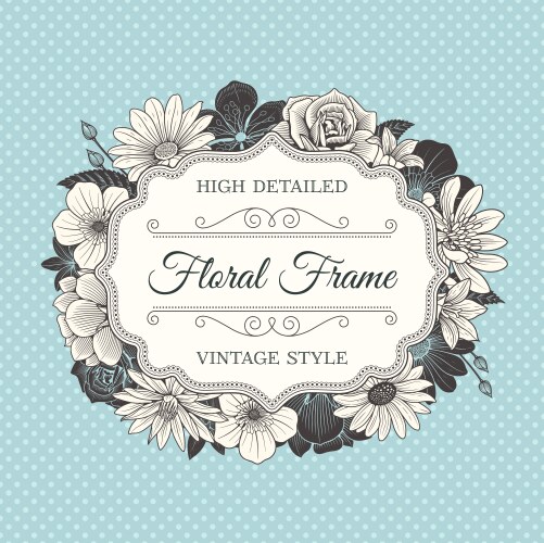 Floral border Royalty Free Vector Image - VectorStock