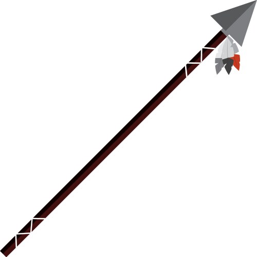 Indian Spear with Feathers Vector Images (over 550)