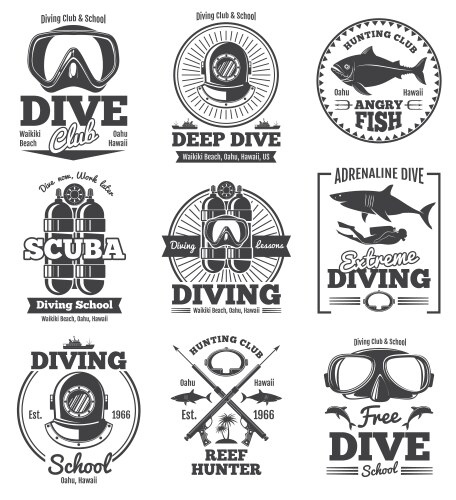 Scuba Diving Logo Vector Images (over 3,800)