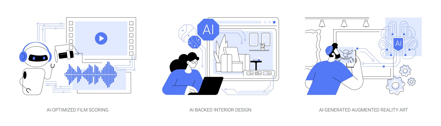 Ai-streamlined compliance abstract concept Vector Image
