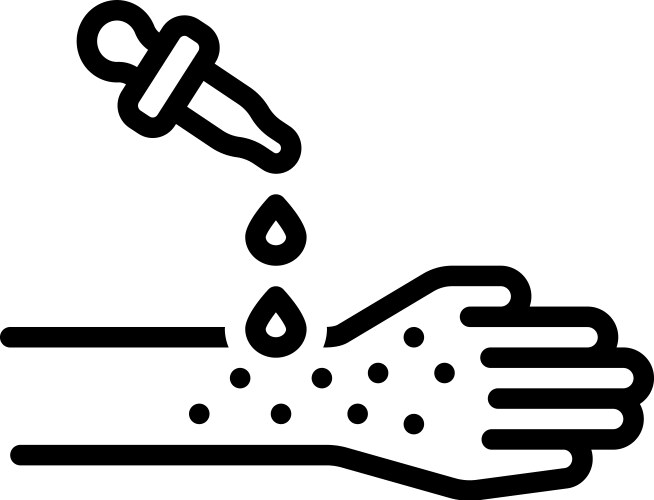 Chemical allergy Royalty Free Vector Image - VectorStock