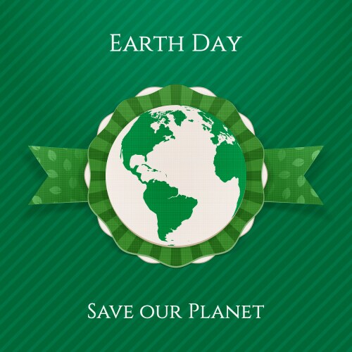 Earth day poster Royalty Free Vector Image - VectorStock