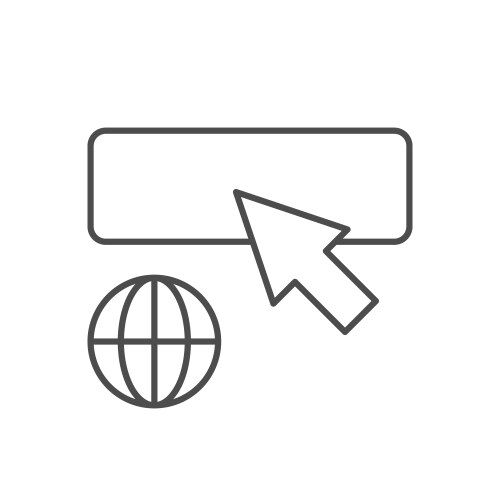 Web crawler line outline icon Royalty Free Vector Image