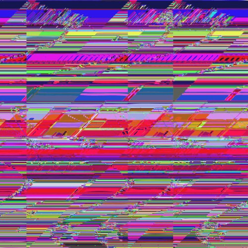 Loading error screen with data glitch effect Vector Image