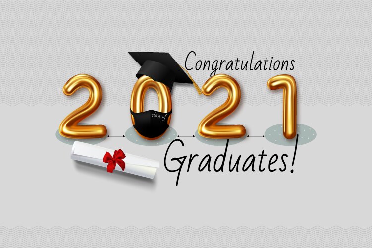 Congratulations graduates banners or posters Vector Image