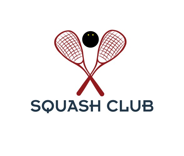 Squash court concept Royalty Free Vector Image