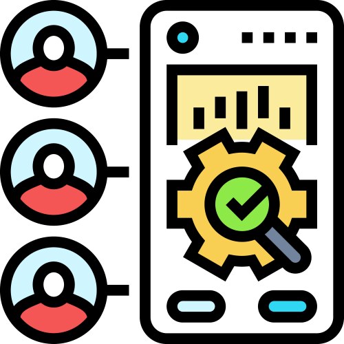 Heatmap ux ui design color icon Royalty Free Vector Image