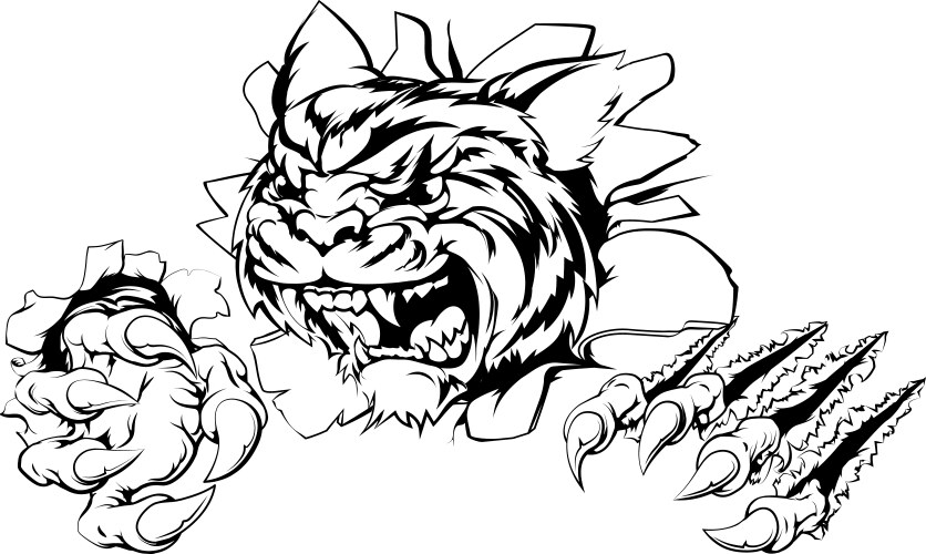Tiger head Royalty Free Vector Image - VectorStock