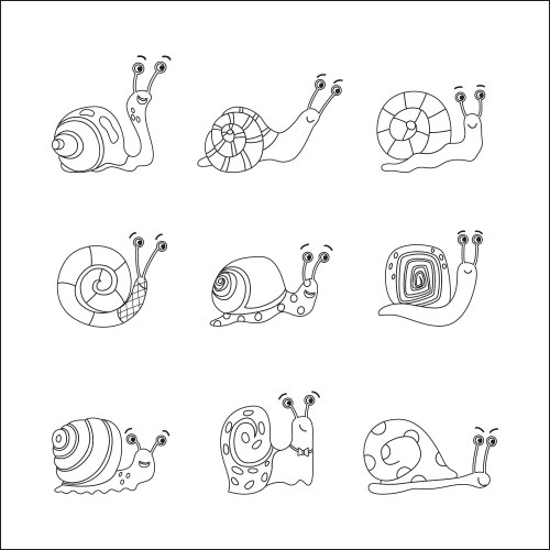 Snail Clipart Black and White Vector Images (over 450)