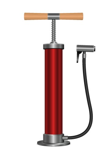 Red pump Royalty Free Vector Image - VectorStock