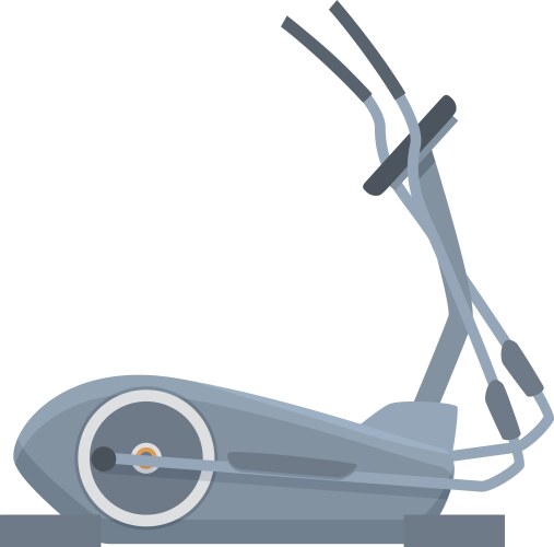 Modern elliptical trainer machine standing Vector Image