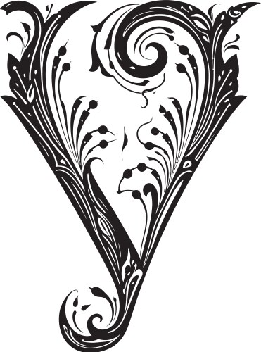 Yin yang patterns balanced font y yuletide Vector Image