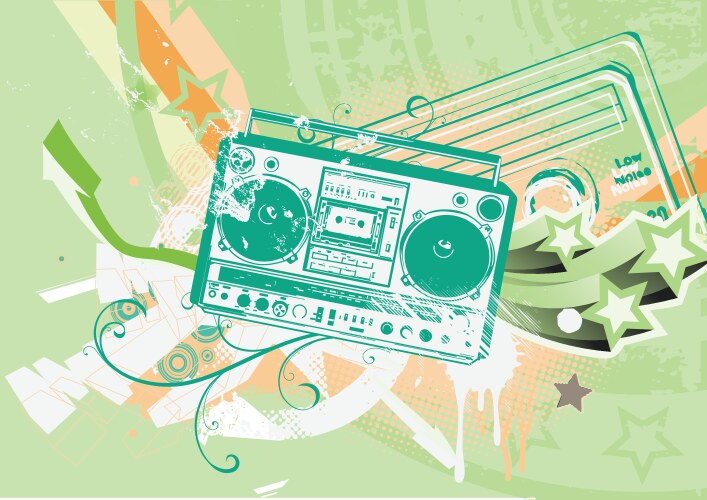 Classic juke box Royalty Free Vector Image - VectorStock