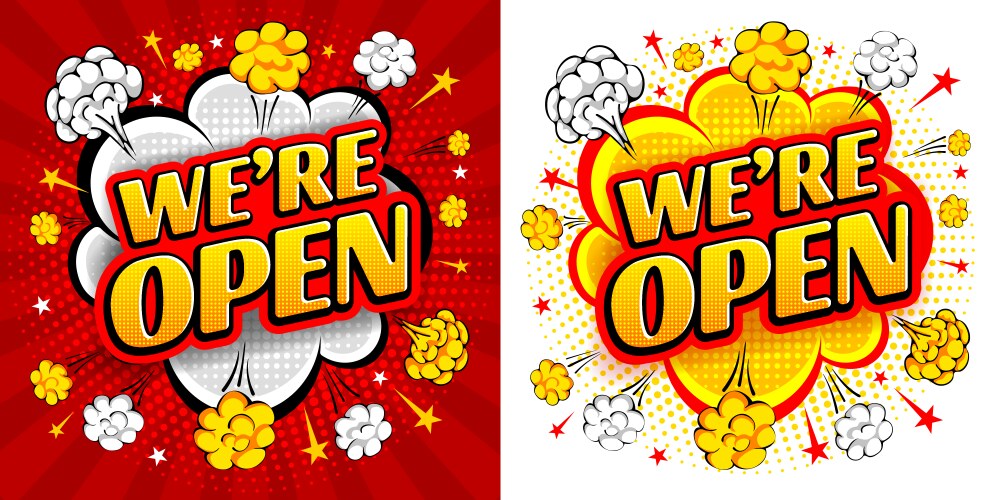 Open Royalty Free Vector Image - VectorStock