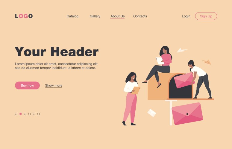 Mail box with letter icon mailbox envelope Vector Image