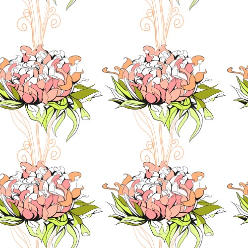 Seamless pattern in baroque rococo victorian Vector Image
