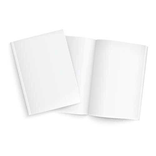Blank magazine template with cover Royalty Free Vector Image