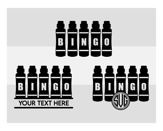 Bingo ball svg silhouette Royalty Free Vector Image