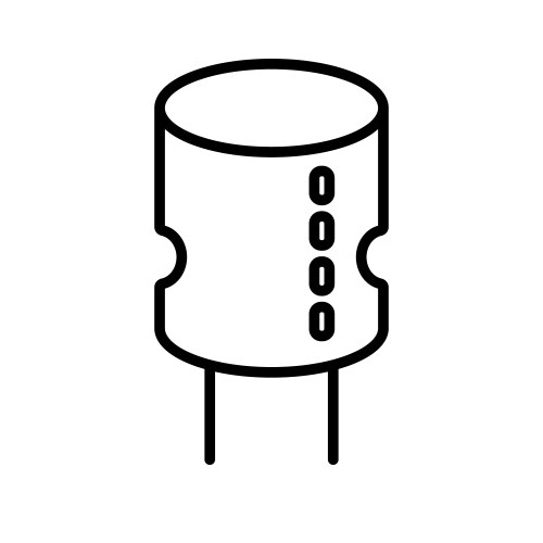 Simple silicon wafer icon Royalty Free Vector Image