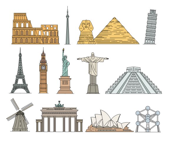 London Landmarks Cartoon Vector Images (over 660)