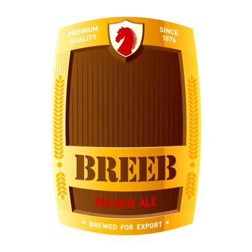 Beer Bottle Label Template Vector Images (over 8,200)