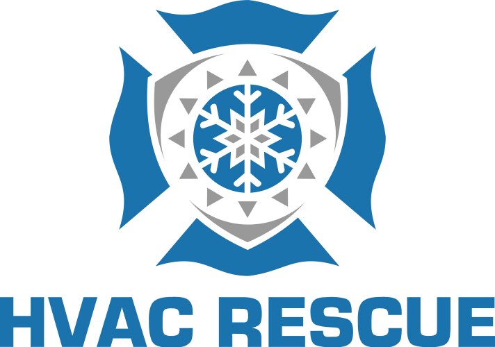 Hvac construction logo design Royalty Free Vector Image