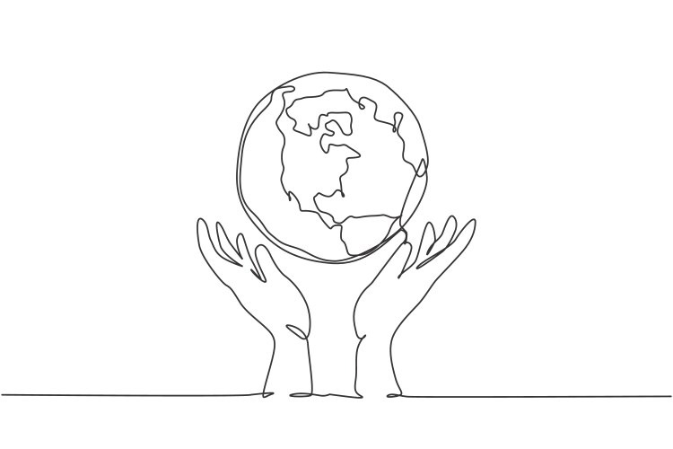 Hand Holding Earth Drawing Vector Images (over 950)