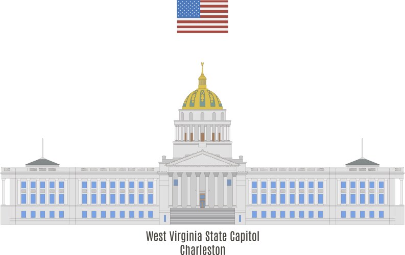 Washington state capitol Royalty Free Vector Image
