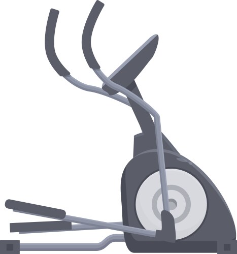 Modern elliptical trainer machine standing Vector Image