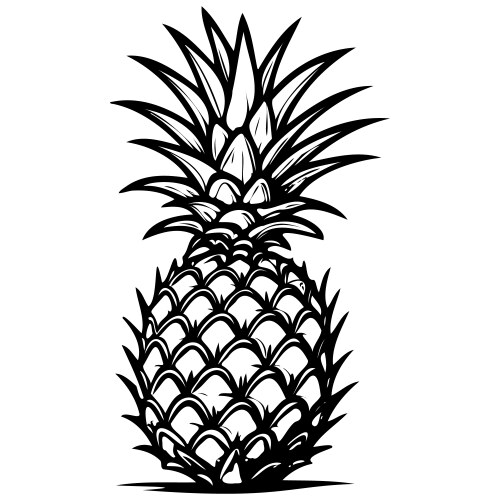 Pineapple Line Art Vector Images (over 2,900)