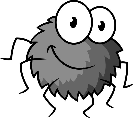 Cartoon funny spider Royalty Free Vector Image