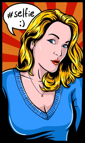 Cool girl Royalty Free Vector Image - VectorStock