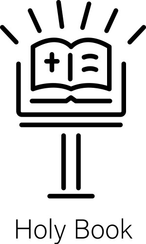 Holy scripture Royalty Free Vector Image - VectorStock