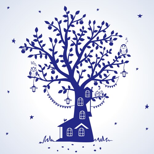 Camera and tree Royalty Free Vector Image - VectorStock