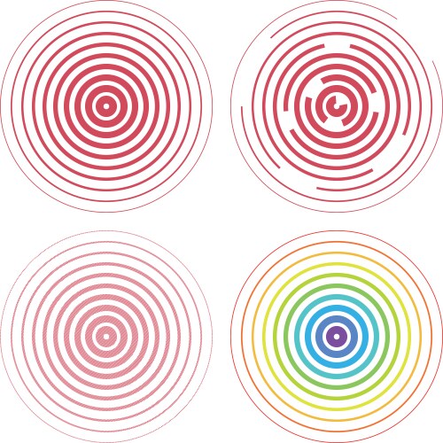 Red Sound Wave Highlight Icon Royalty Free Vector Image