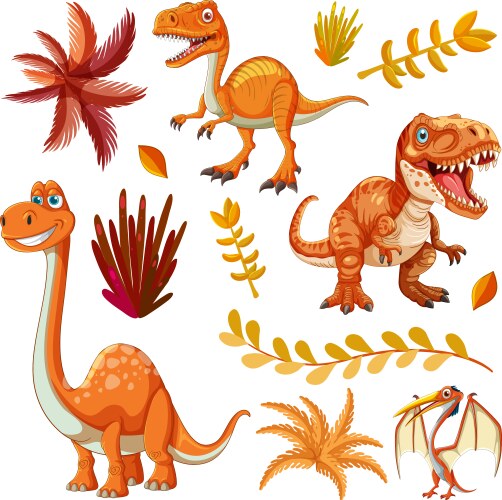 Jurassic Leaves Vector Images (over 510)