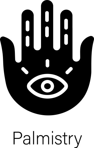 Palm scan Royalty Free Vector Image - VectorStock