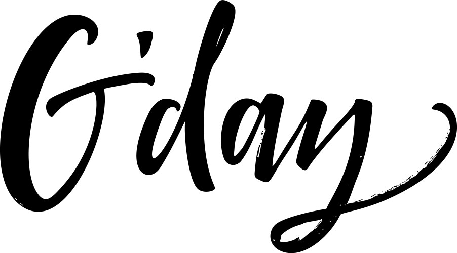 Good morning modern brush calligraphy Royalty Free Vector