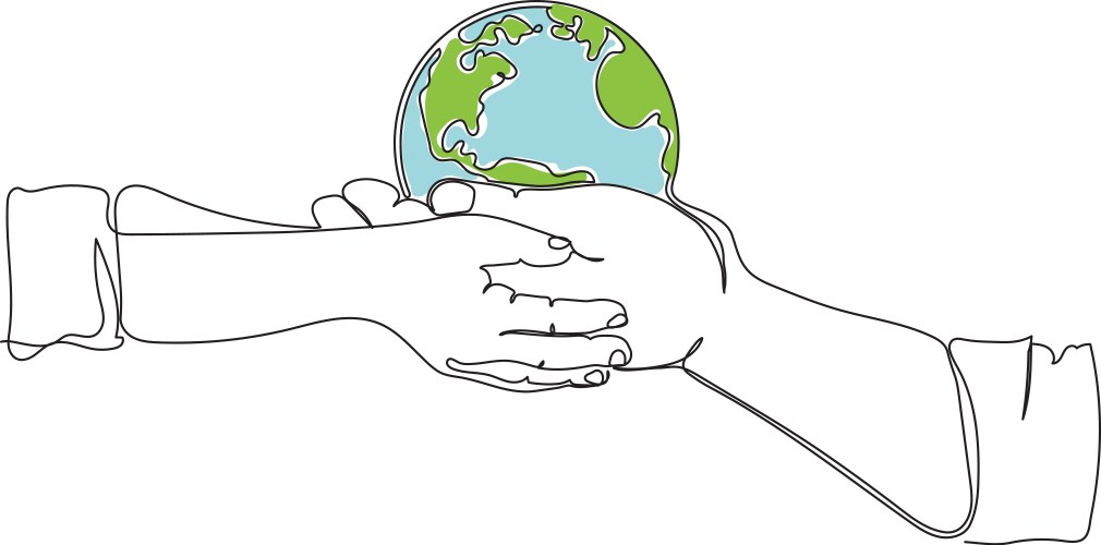 Hand Holding Earth Drawing Vector Images (over 880)