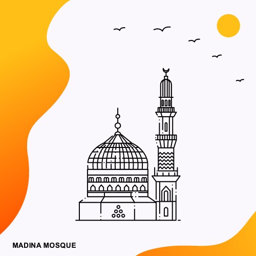 Mekkah and madina pak Royalty Free Vector Image